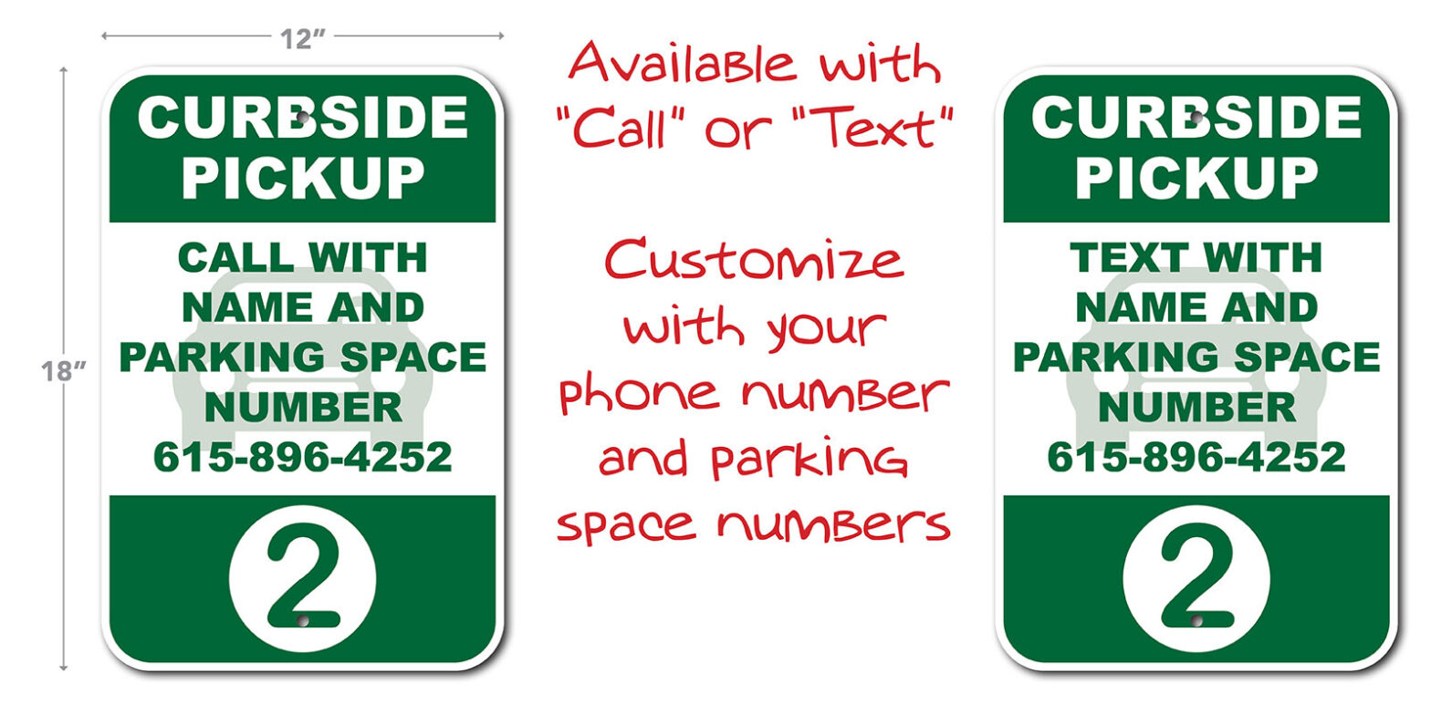 Curbside Pickup Signs - Alco Products