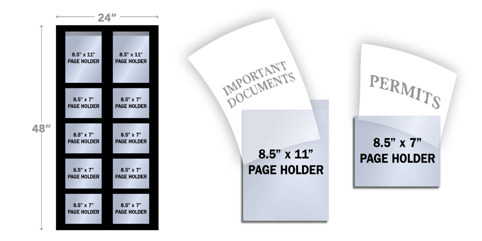 Permit & License Display Board - Alco Products