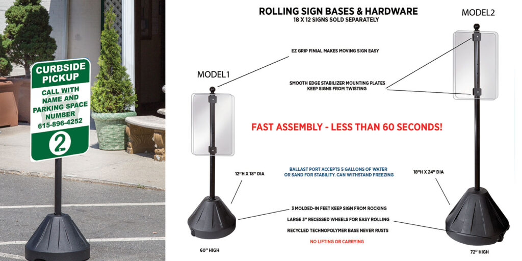 Rolling Sign Base - Alco Products