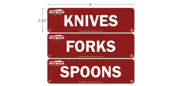 Knives Forks Spoons Labels - Alco Products