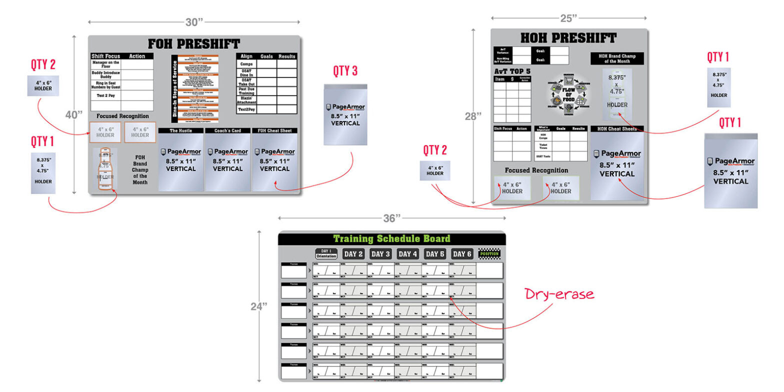 DFS Preshift / Training Board Set - Alco Products